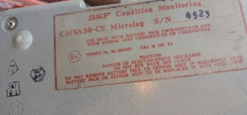 SKF Condition Monitor CMVA30-CE Version 3.22 Microlog analyzer vibrolog ...