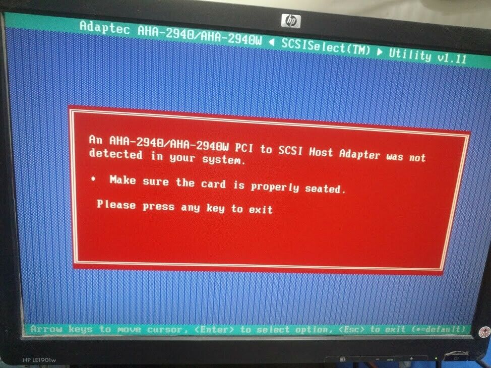 Adaptec AHA-2940 Bios V1.11 Assy 566505-00 PCI SCSI controller card ...