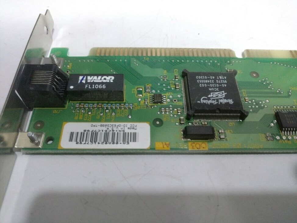 3Com EtherLink III 3C5098-TPO assy 03-0020-003 Rev-A1 ISA Network Card ...