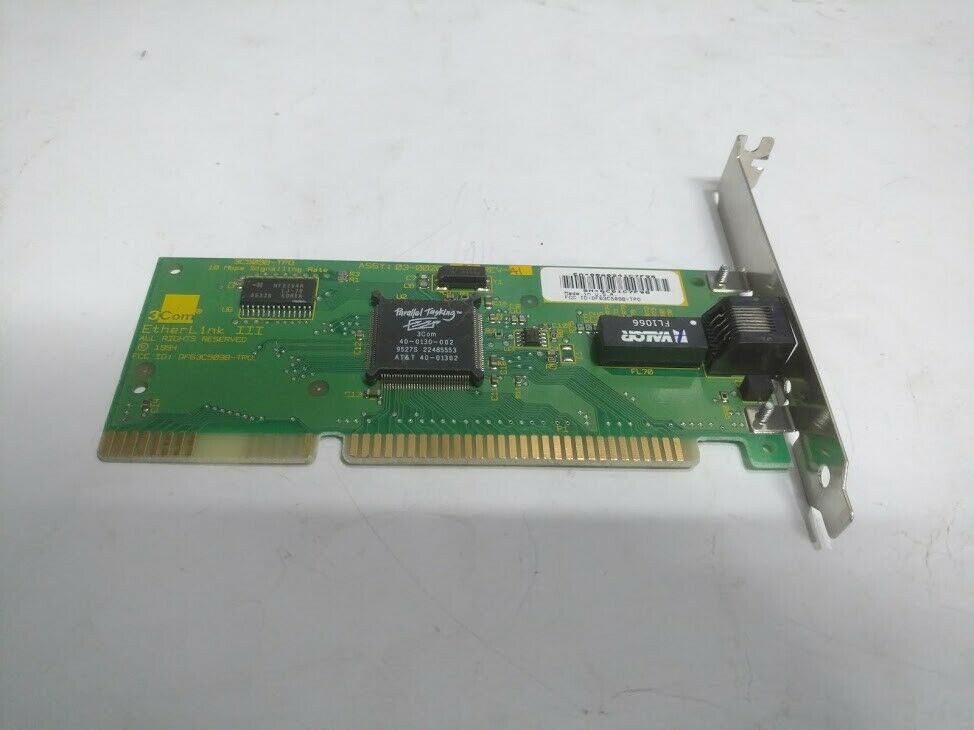 3Com EtherLink III 3C5098-TPO assy 03-0020-003 Rev-A1 ISA Network Card ...
