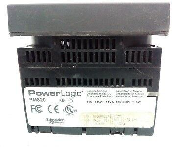 Square D PM820 U11 10.220 Ser C8G Power Logic PM800 Display Schneider ...