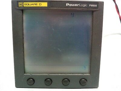 Square D PM820 U11 10.220 Ser C8G Power Logic PM800 Display Schneider ...