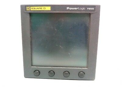 Square D PM820 U11 10.220 Ser C8G Power Logic PM800 Display Schneider ...