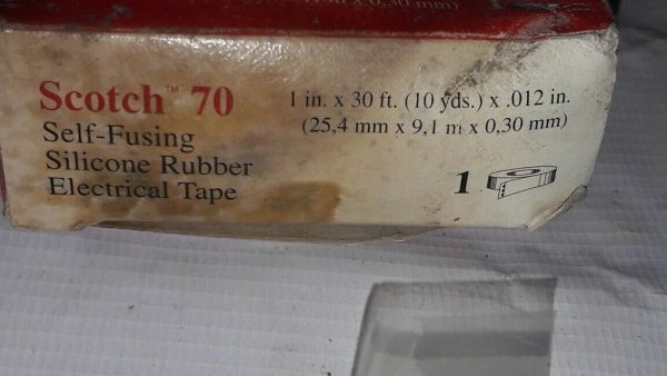 Scotch 70 Self-Fusing Silicone Rubber Electrical Tape 1 in. x 30 Ft ...