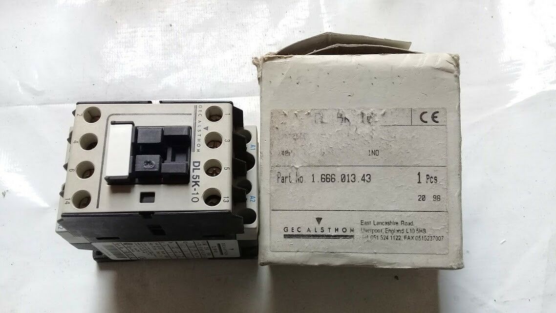 New Gec Elsthom DL 5K-10 Contactor Starter Relay - Industrial SOL Pte Ltd