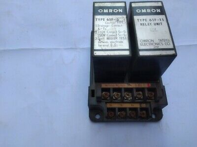 Omron 61F-G and 61F-11 Relay Unit TDL Omron TATEISI Electronics co ...