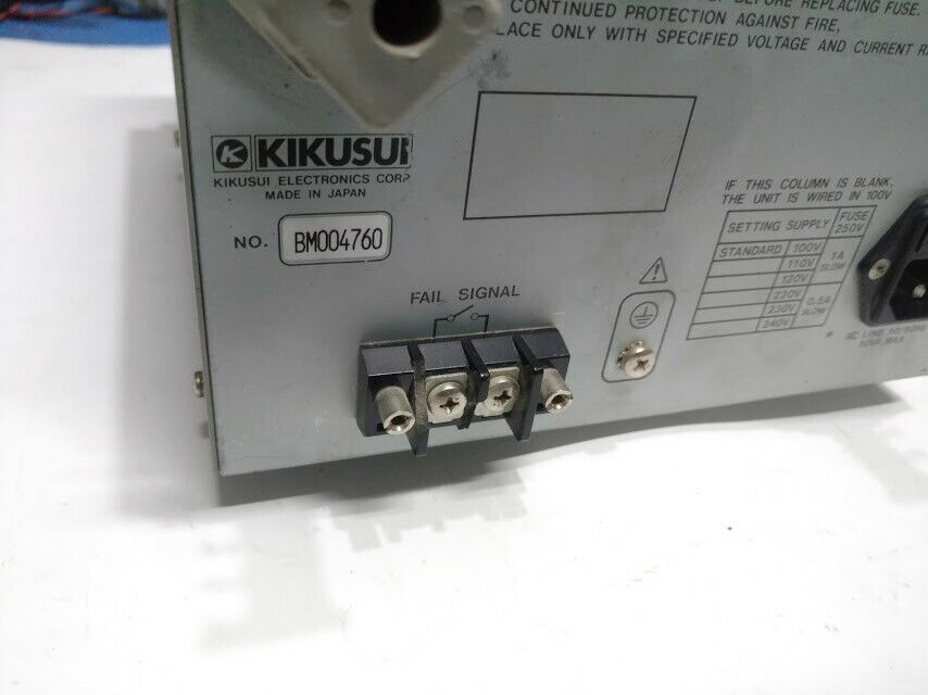 Kikusui Electronic Corporation TOS 5030 Withstanding Voltage Tester ...