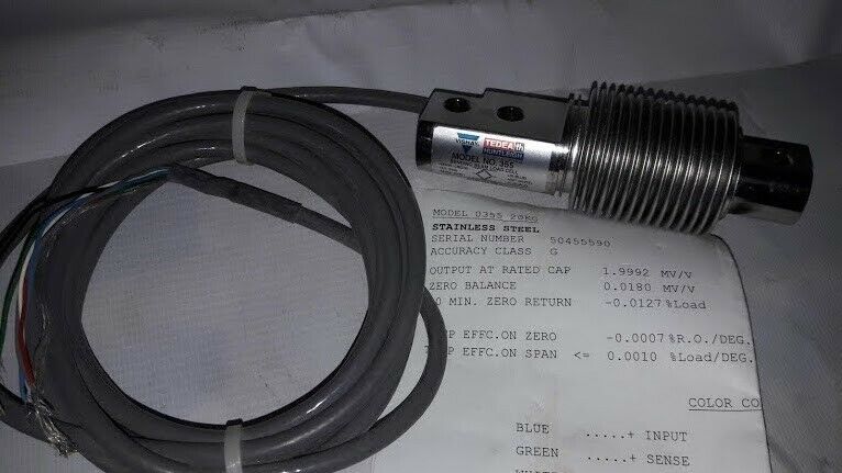 New Vishay TEDEA HUNTLEIGH Model 355 Bending Beam Load Cell Stainless ...