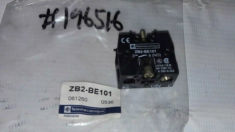 New Telemecanique ZB2-BE101 Contact Block Replaces Tele ZB2BE101 ...