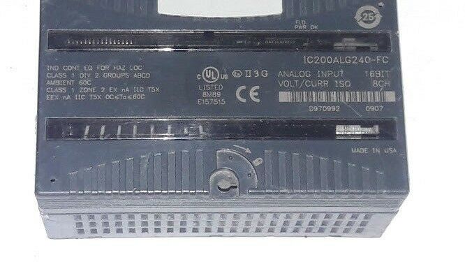 Ge Fanuc IC200ALG240-FC Analog input 16bit Volt/Curr IsO 8ch Module - Industrial SOL Pte Ltd