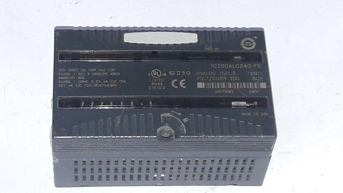 Ge Fanuc IC200ALG240-FC Analog input 16bit Volt/Curr IsO 8ch Module - Industrial SOL Pte Ltd