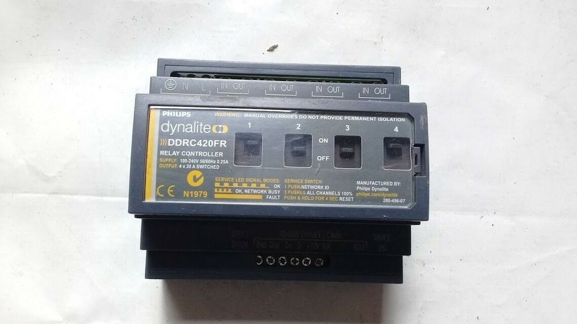 Philips Dynalite DDRC420FR Relay Controller 100-240V 0.25A - Industrial ...