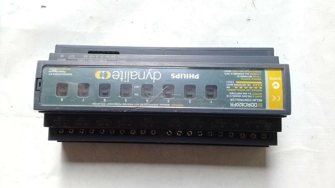 Philips Dynalite DDRC820FR Relay Controller 100-240V 0.1A DDRC820FR ...