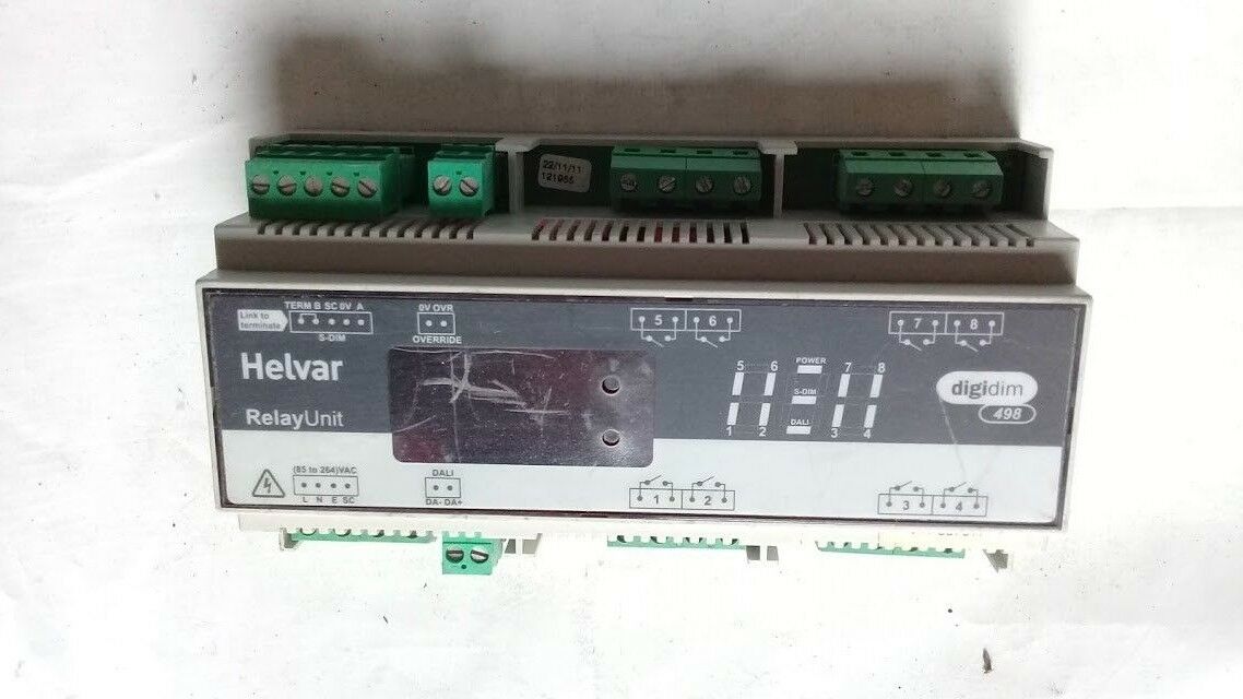 Helvar 498 Relay Unit digidim 498 Rev 5 Software V1.1 - Industrial SOL ...