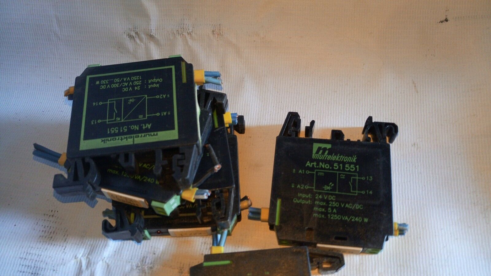 murrelektronik 51551 RMM 11/24 OUTPUT RELAY Murr Elektronik lot of 50 ...