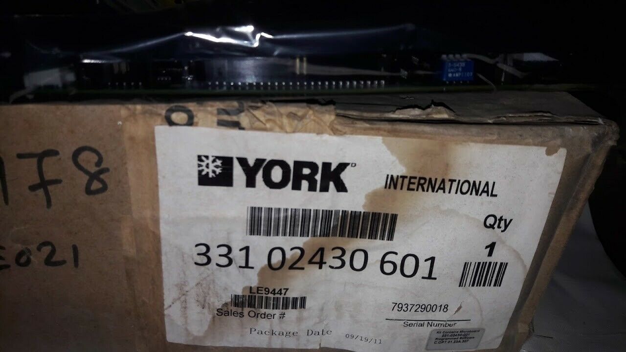 YORK 331-02430-601 Assy 031-02430-001 Rev J MicroBoard 031-02565-000 ...