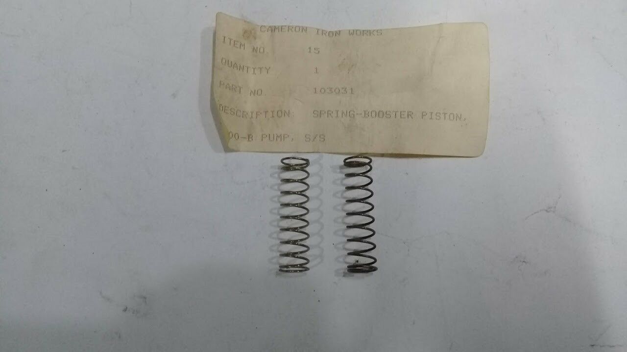 Cameron International 103031 Spring-Booster Piston 2pcs For 5200-B Pump ...