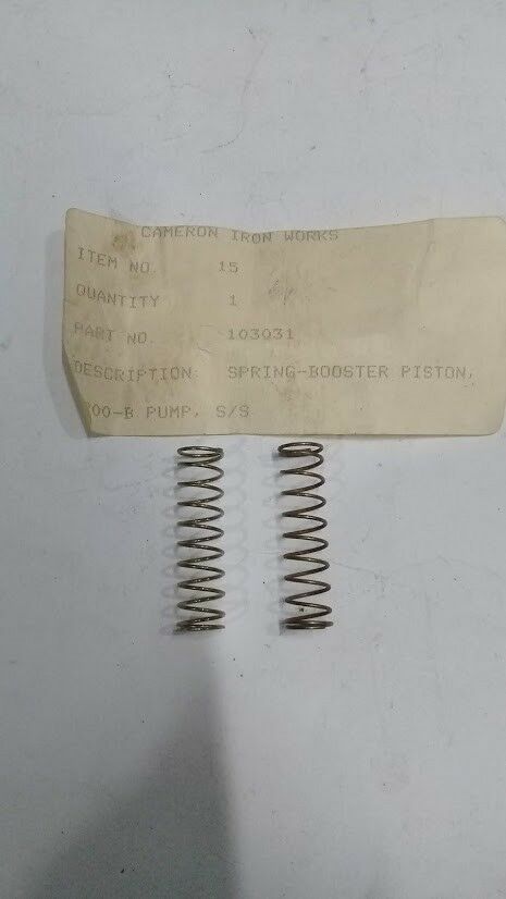 Cameron International 103031 Spring-Booster Piston 2pcs For 5200-B Pump ...
