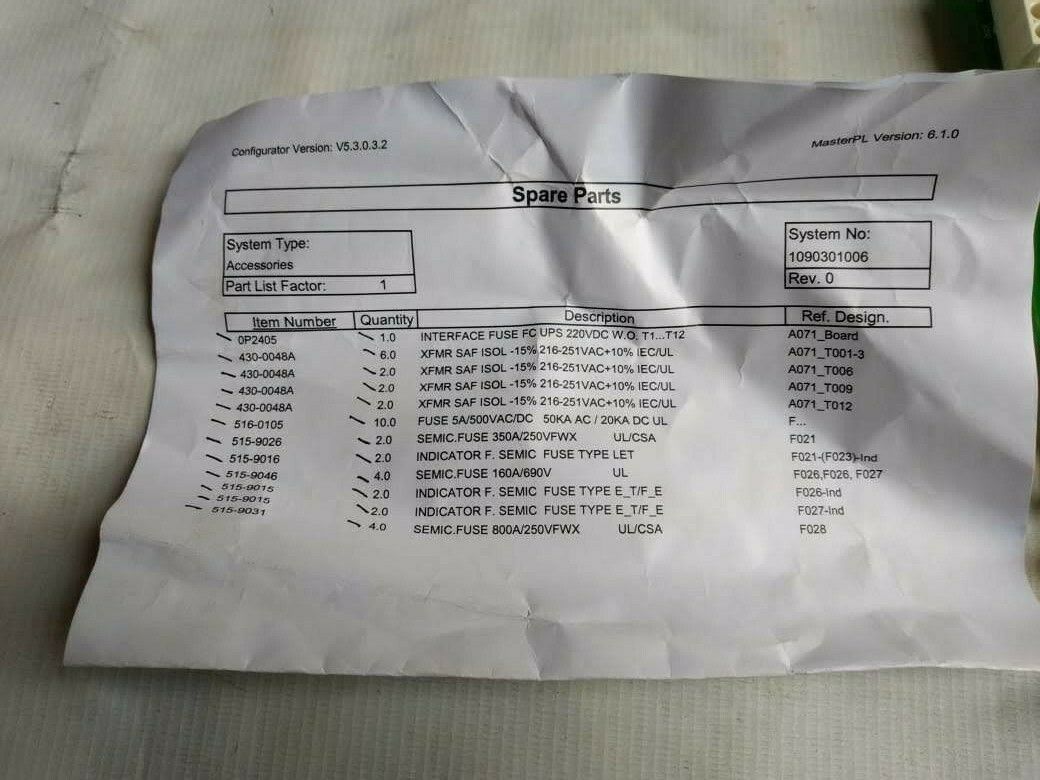 Gutor Electronic Ltd 640-0717 Rev. 01 Interface Fuse Board PXW 6400717 ...