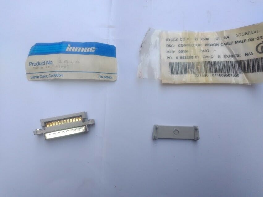 Inmac P/N 90043 Connector Ribbon Cable Male Rs-232 New - Industrial SOL ...