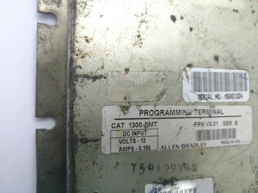 ALLEN BRADLEY PROGRAMMING TERMINAL 1300-DMT SERIES B FRN. V3.01 ...