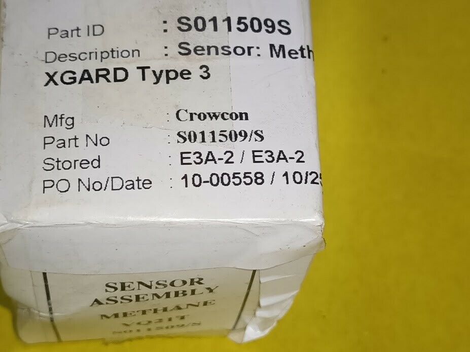 VQ21T Sensor Assembly Methane Crowcon Xgard S011509/S type 3 New ...