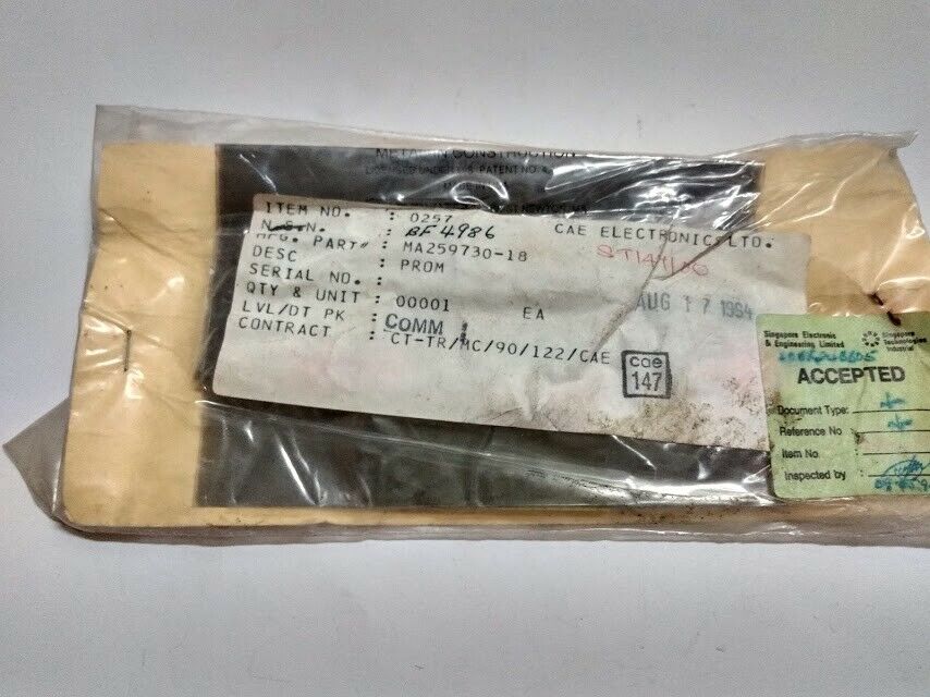 CAE Electronics LTD MA259730-18 Prom MA25973018 New - Industrial SOL ...