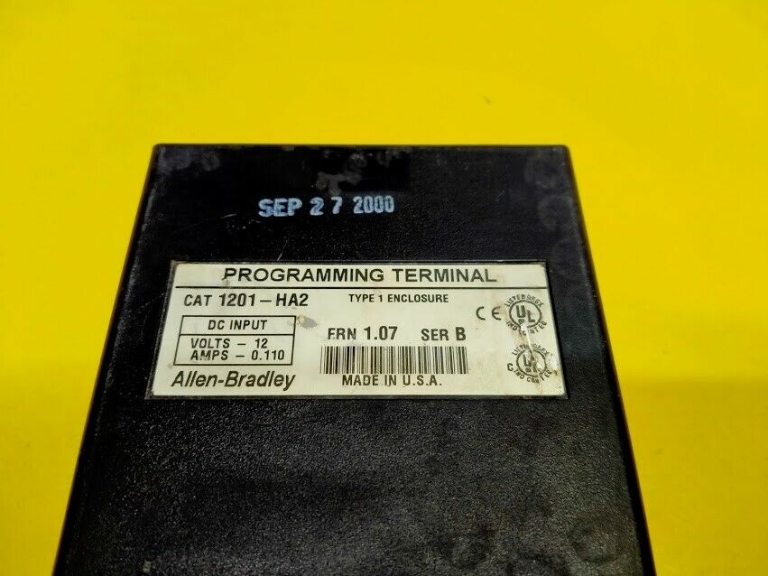 Allen-Bradley 1201-HA2 Programming Terminal FRN 1.07 SER B 1201HA2 ...