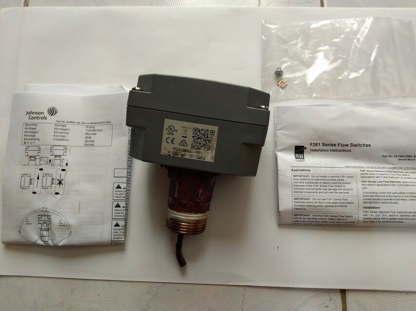 Johnson Controls F261MAL-V01C Liquid Flow Switch 1-11½ NPT Type 4/IP67 ...