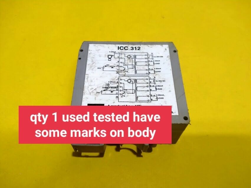 MTL Instrument Ltd ICC 312 Repeater Power Supply signal isolator 4-20Am ...