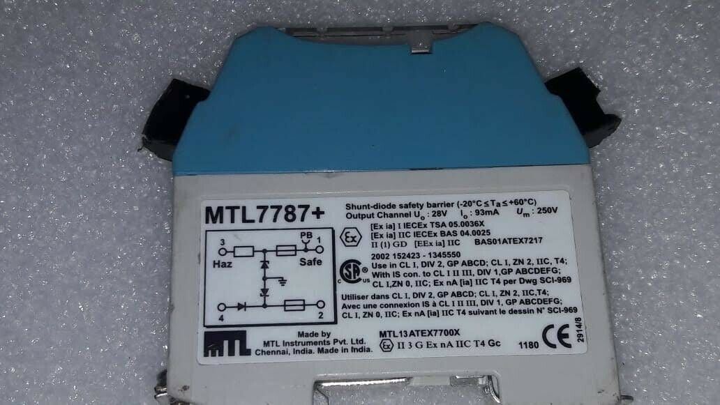 Measurement Technology MTL 7787+ Shunt-diode safety barrier Output ...