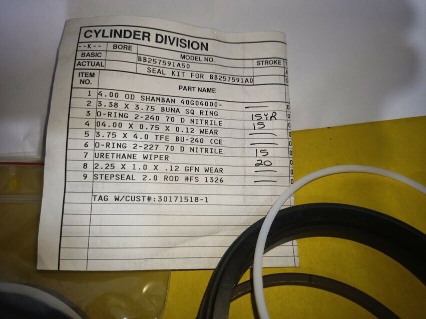 Atlas Cylinders 30171518-1 Link Tilt Cylinder Kit BB257591A50 for ...