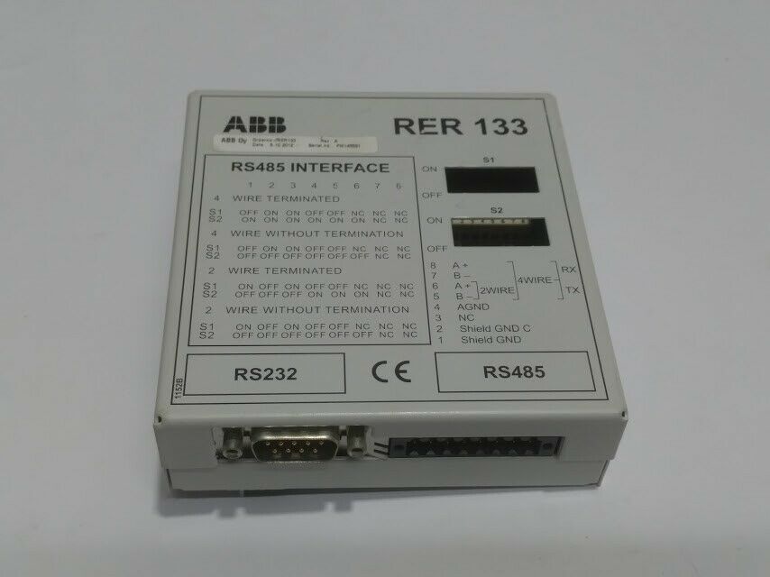 ASEA Brown Boveri RER 133 Rev. A Bus connection module RS485 INTERFACE - Industrial SOL Pte Ltd