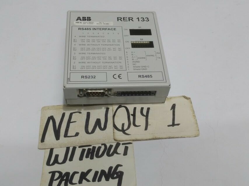 ASEA Brown Boveri RER 133 Rev. A Bus connection module RS485 INTERFACE - Industrial SOL Pte Ltd