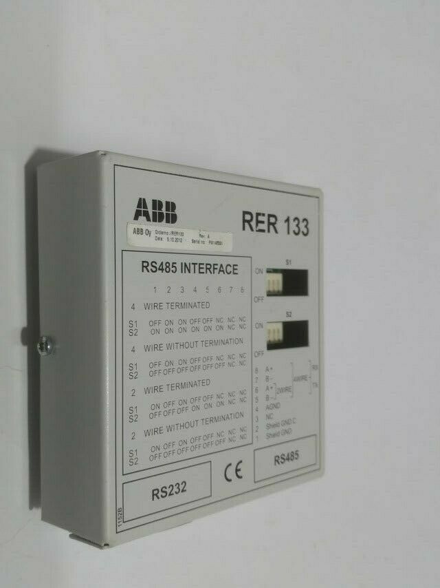 ASEA Brown Boveri RER 133 Rev. A Bus connection module RS485 INTERFACE - Industrial SOL Pte Ltd