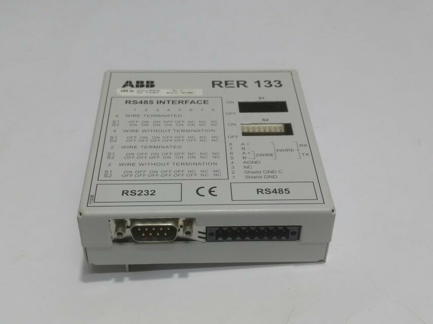 ASEA Brown Boveri RER 133 Rev. A Bus connection module RS485 INTERFACE ...