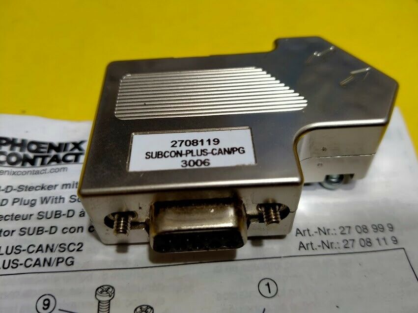 Phonix Contact 2708119 Subcon-PLUS-CAN/PG D-SUB bus connector New ...