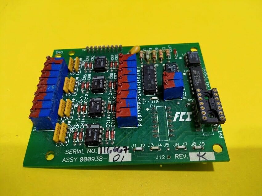 FCI Assy 000938-01 Rev. K Pcb Board P.W.B 000937-01 Rev. G - Industrial ...
