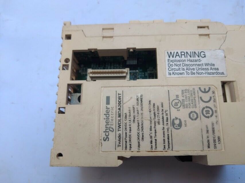 Schneider Electric TWDLMDA20DRT PV16 RL23 Sv 5.30 extendable PLC Base ...
