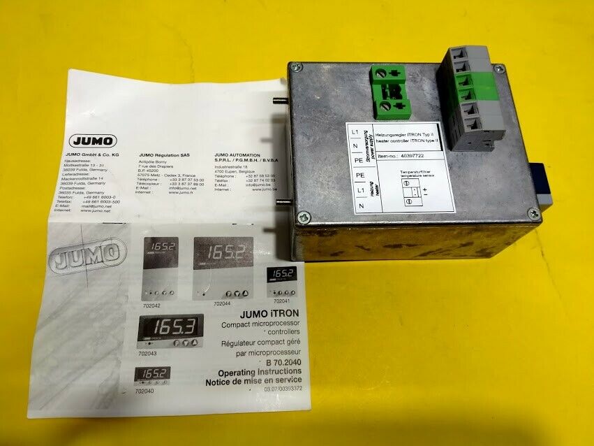 Endress+Hauser Heater Controller Itron II 40397722 Jumo iTRON B 70.2040 ...