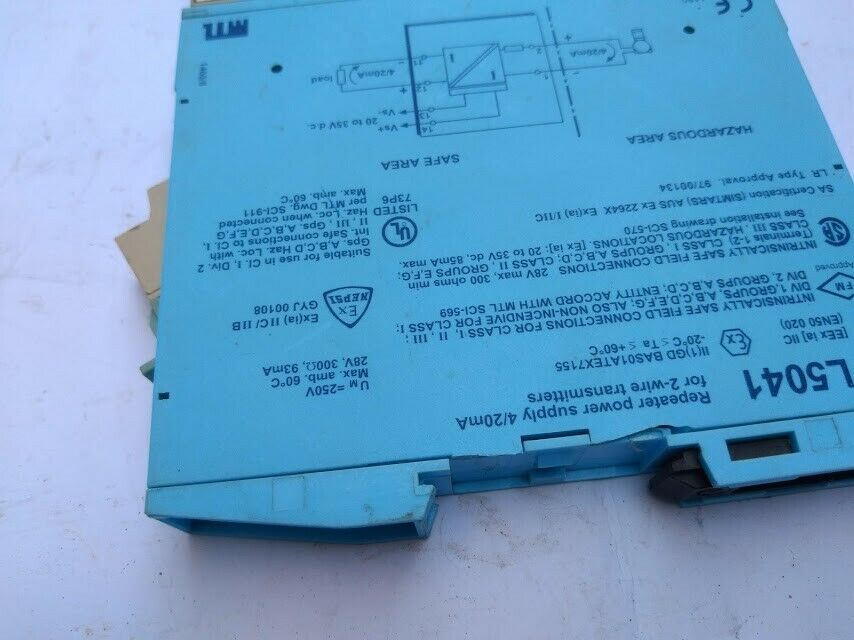 Measurement Technology MTL5041 Repeater Power Supply 4/20MA For 2-Wire ...