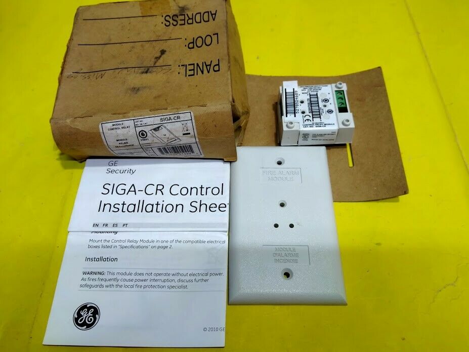 GE Security SIGA-CR Relay Control Module STD Mount Edwards System ...