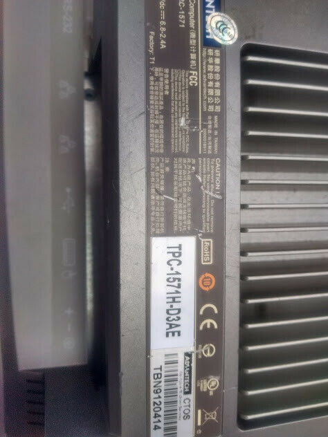 Advantech TPC-1571 TPC-1571H-D3AE Touch Panel Industrial Computer EAMB ...