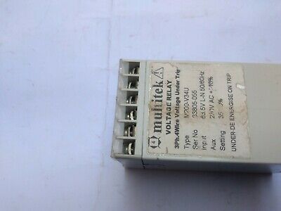 Multitek M200-V34U voltage Relay 63.5V 3Ph 4Wire Voltage under Trip ...