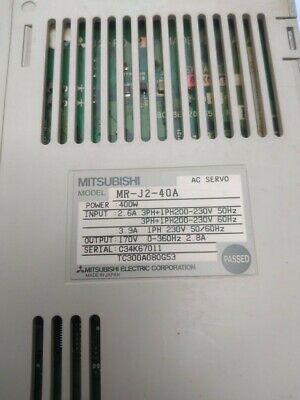 Mitsubishi MR-J2-40A AC Servo Drive 400w MRJ240A - Industrial SOL Pte Ltd