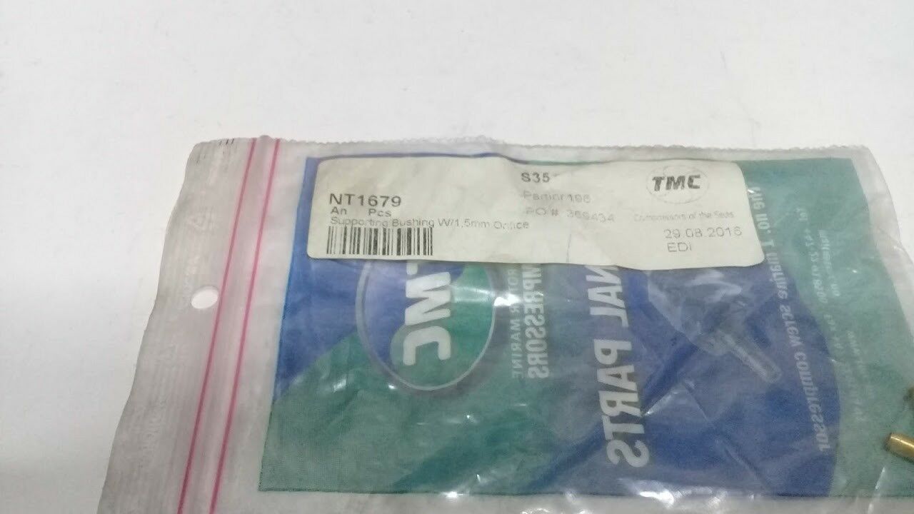 Tamrotor Marine Compressors NT1679 Supporting Bushing W/1,5mm ORIFICE ...