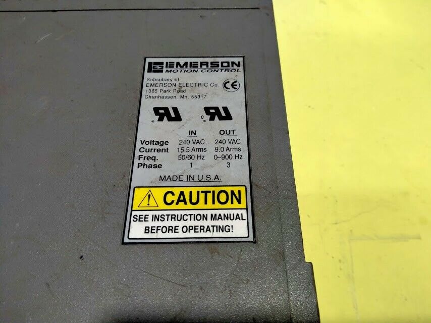 Emerson Motion Control P/N 960501-10 Rev. A1 EN-208-00-000 EN-208 Servo ...