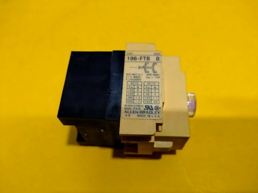 Allen Bradely 196-FTB Ser. Bulletin 196 Type F Pneumatic timing unit ...