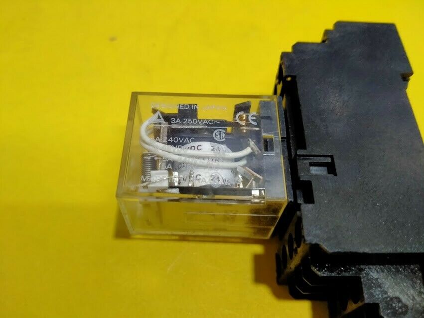 Omron MY4N 24VDC with base PYF14A-E relay with socket New - Industrial SOL Pte Ltd