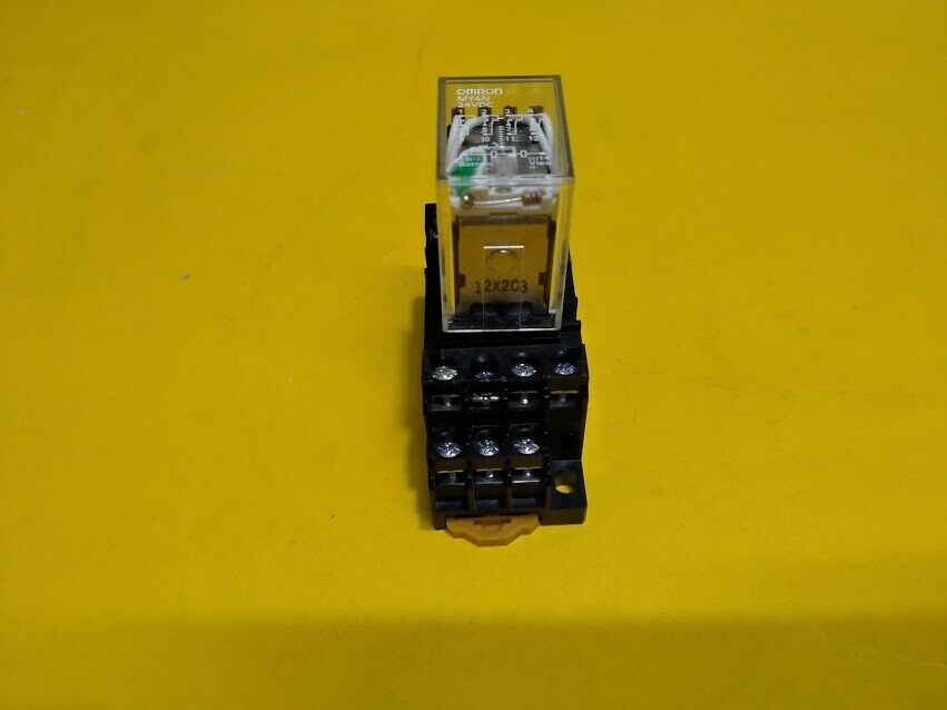 Omron MY4N 24VDC with base PYF14A-E relay with socket New - Industrial SOL Pte Ltd